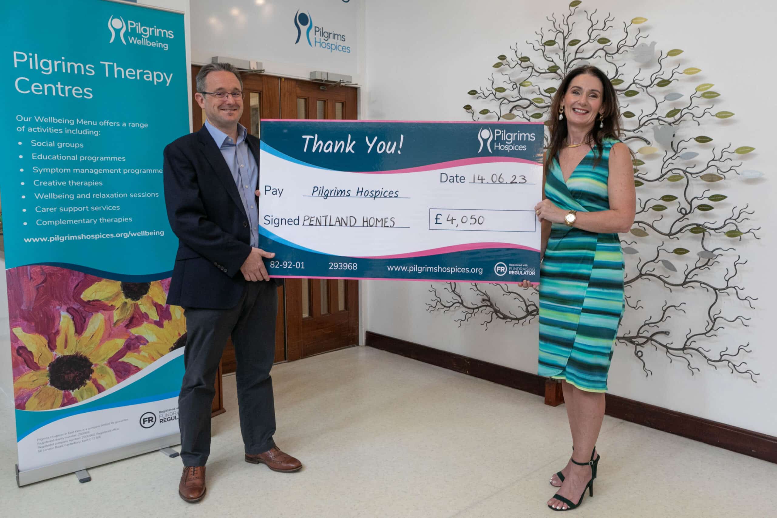 Pilgrims Hospice Donations - Pentland Homes